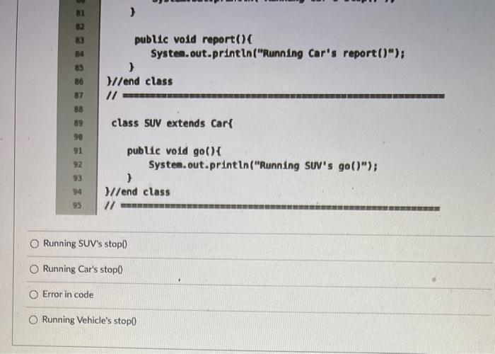 Solved What is the output when executing line 31:Y//end | Chegg.com