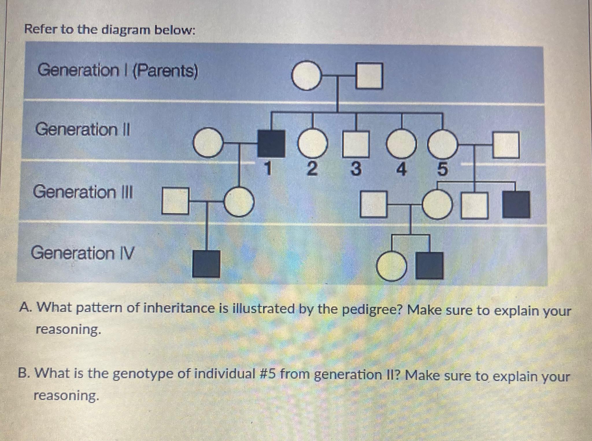 Solved Refer to the diagram below:A. ﻿What pattern of | Chegg.com