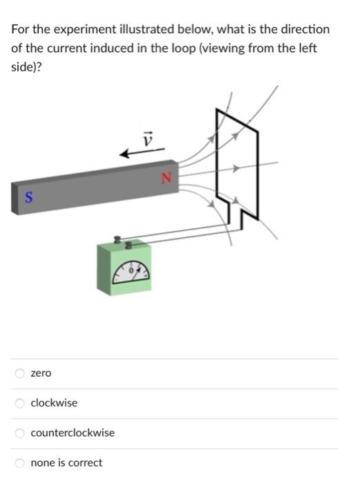 Solved For the experiment illustrated below, what is the | Chegg.com