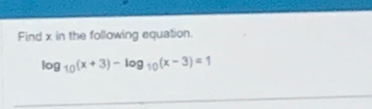 Solved Find x ﻿in the following | Chegg.com