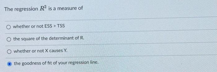 Solved What does a regression with a dummy variable examine? | Chegg.com