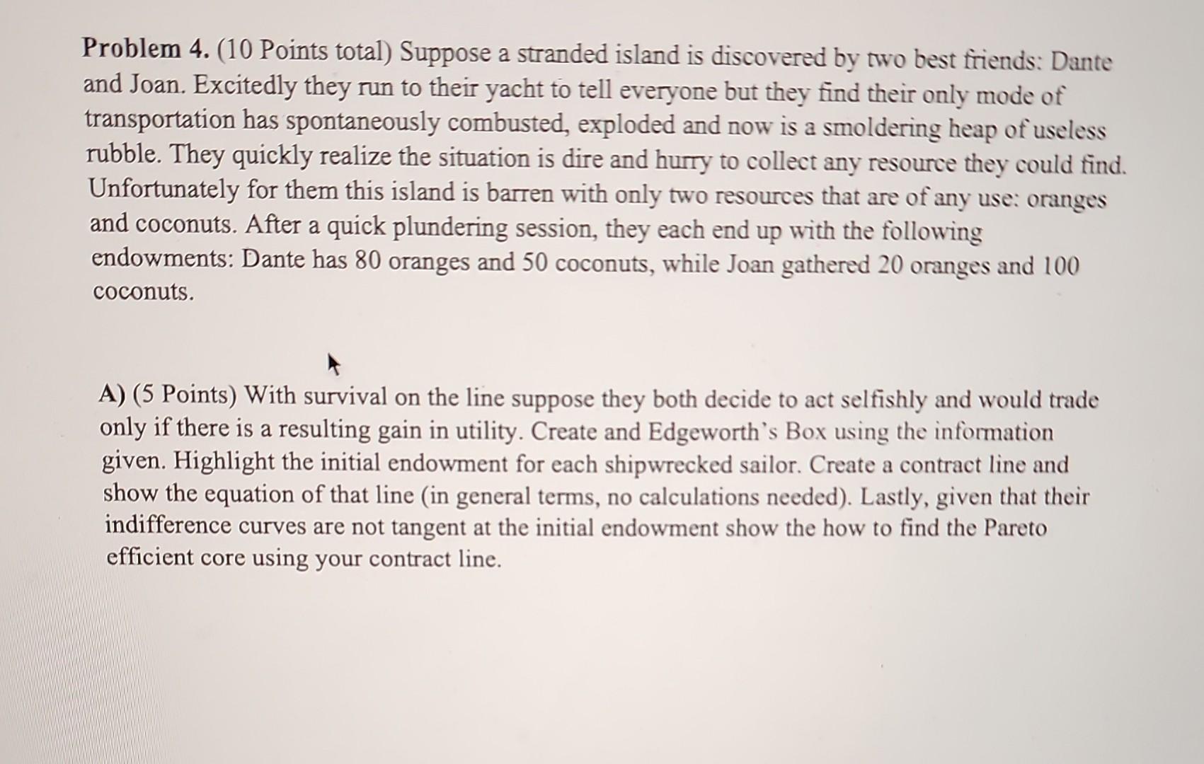 Problem 4. (10 Points total) Suppose a stranded | Chegg.com