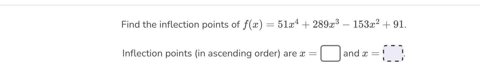 Solved Find the inflection points of | Chegg.com