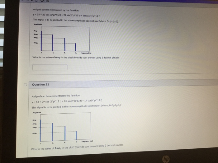 Solved A signal can be represented by the function Y55 +23 | Chegg.com