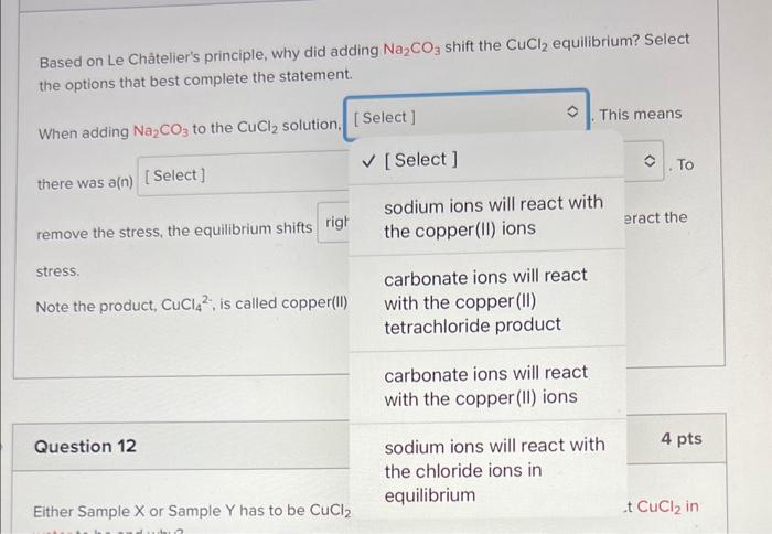 Solved Based on Le Chảtelier's principle, why did adding | Chegg.com