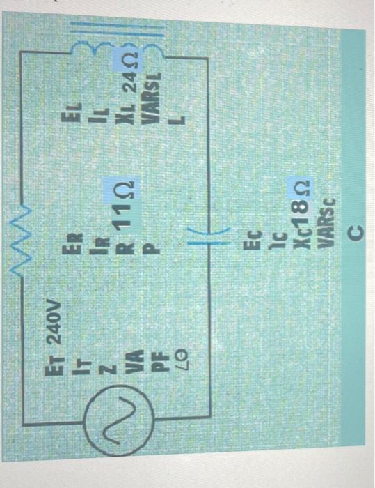 Solved Need help solving this RLC Series Circuit step by | Chegg.com