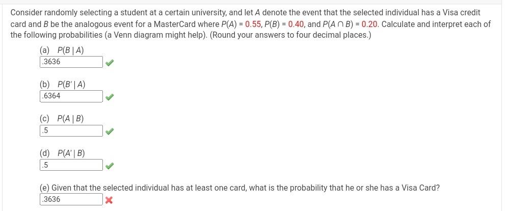 Solved Consider randomly selecting a student at a certain | Chegg.com