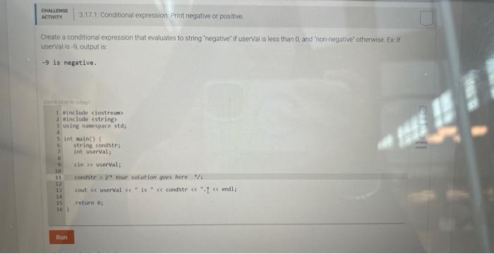 Solved Create A Conditional Expression That Evaluates To 6444