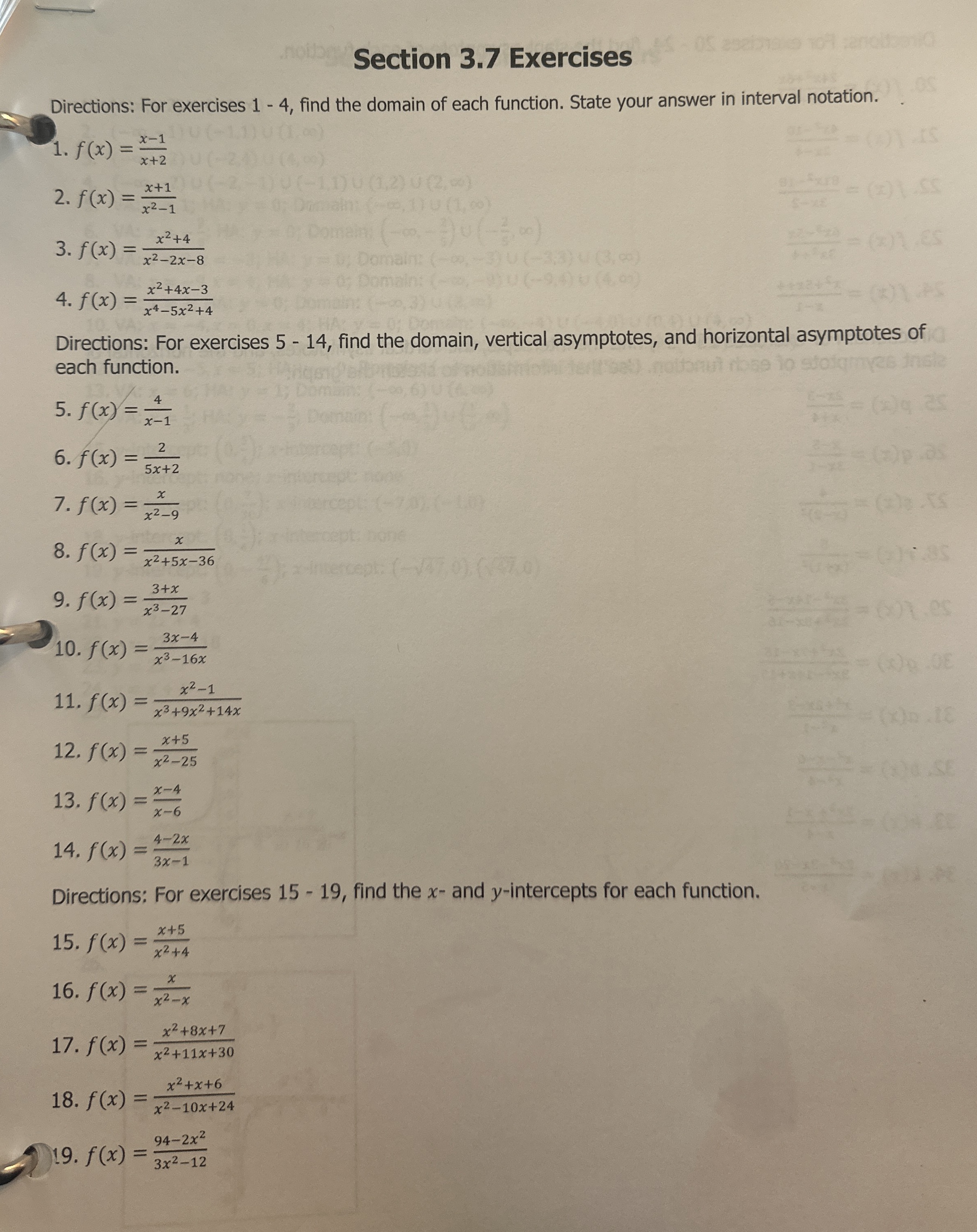 Solved Section 3.7 ﻿ExercisesDirections: For exercises 1-4, | Chegg.com
