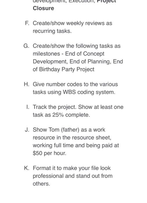 Solved Closure F. Create/show weekly reviews as recurring | Chegg.com