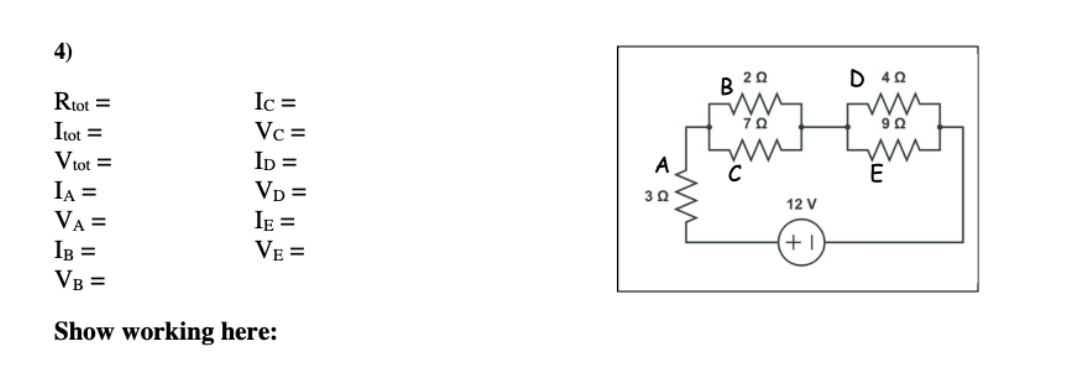Solved PLEASE HELP!!! solve for all stated in pic | Chegg.com