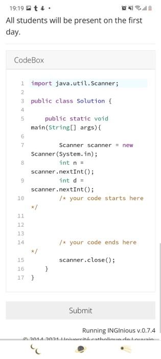 Solved Description: A professor is teaching a class that has | Chegg.com
