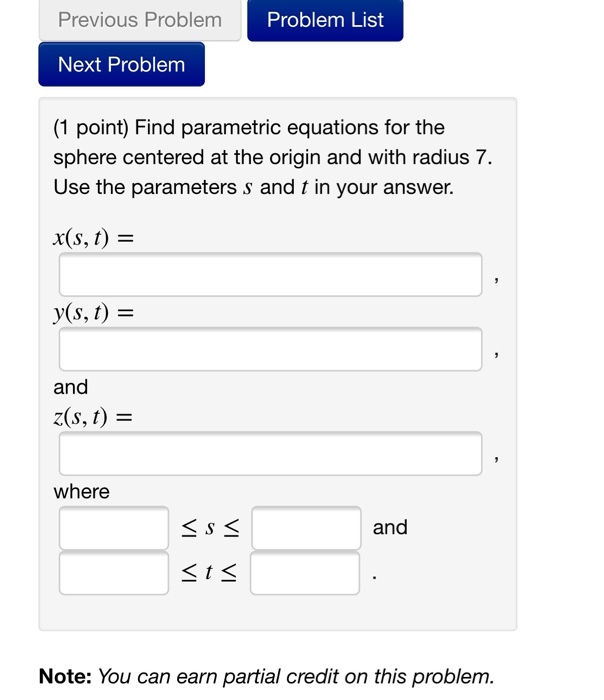 Solved Previous Problem Problem List Next Problem 1 Point 5024