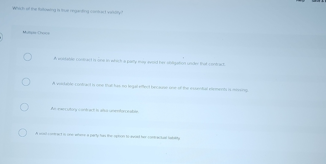 Solved Which of the following is true regarding contract | Chegg.com