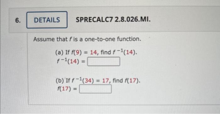Solved SPRECALC7 2.8.004. A graph of a function f is given. | Chegg.com