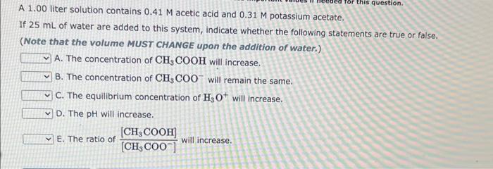 Solved A 1.00 liter solution contains 0.29M hydrocyanic acid | Chegg.com