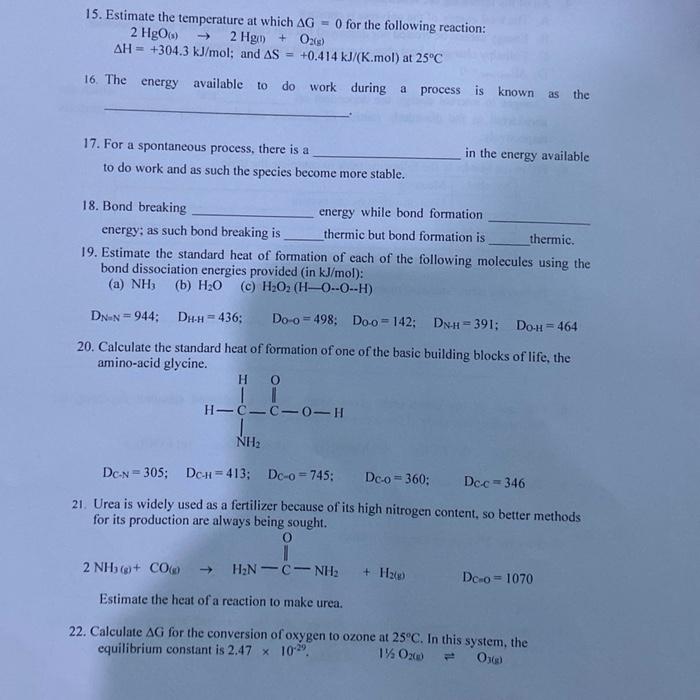 Solved 12. Using standard enthalpies of formation, calculate | Chegg.com