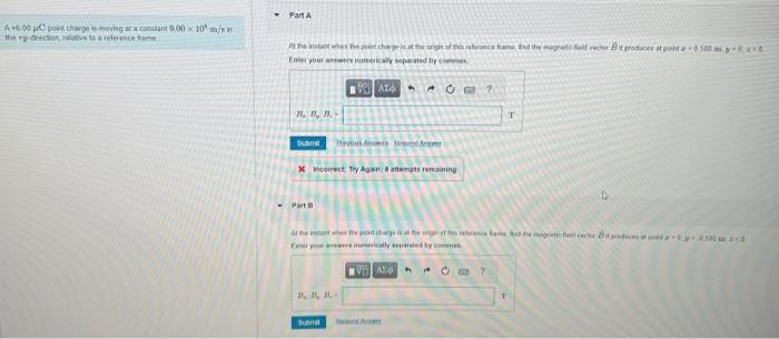 A 6.00μC poirk tharge in morheg m a conmant 9.60×104 | Chegg.com
