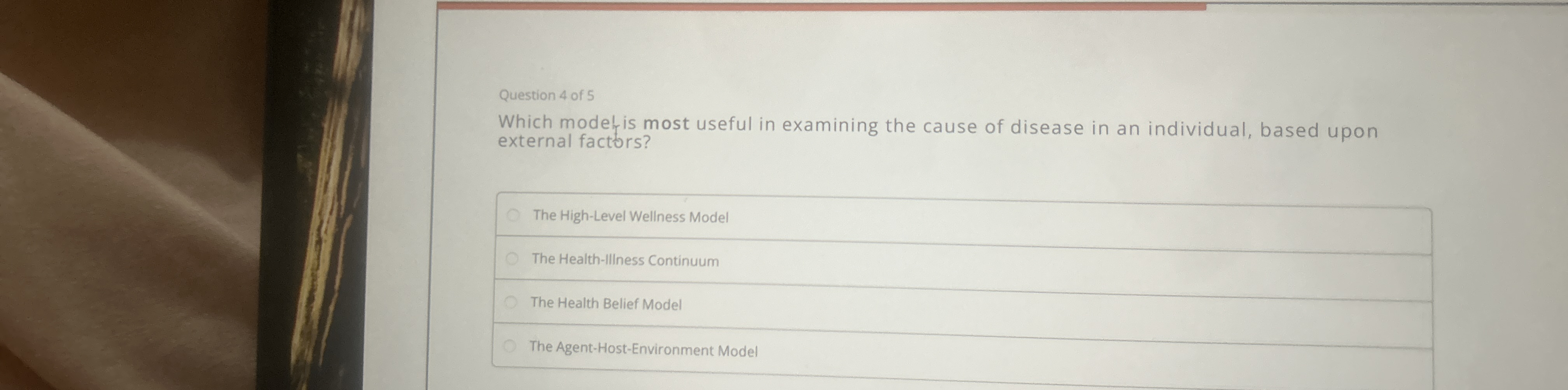Solved Question 4 ﻿of 5Which model is most useful in | Chegg.com