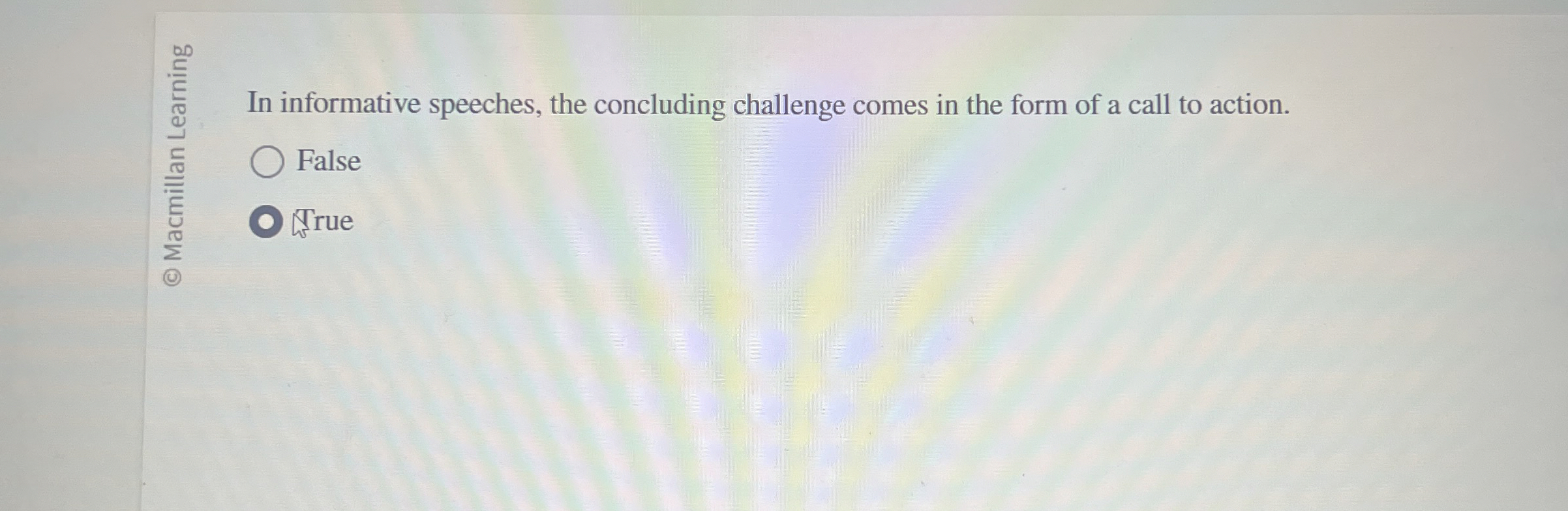 Solved In informative speeches, the concluding challenge | Chegg.com