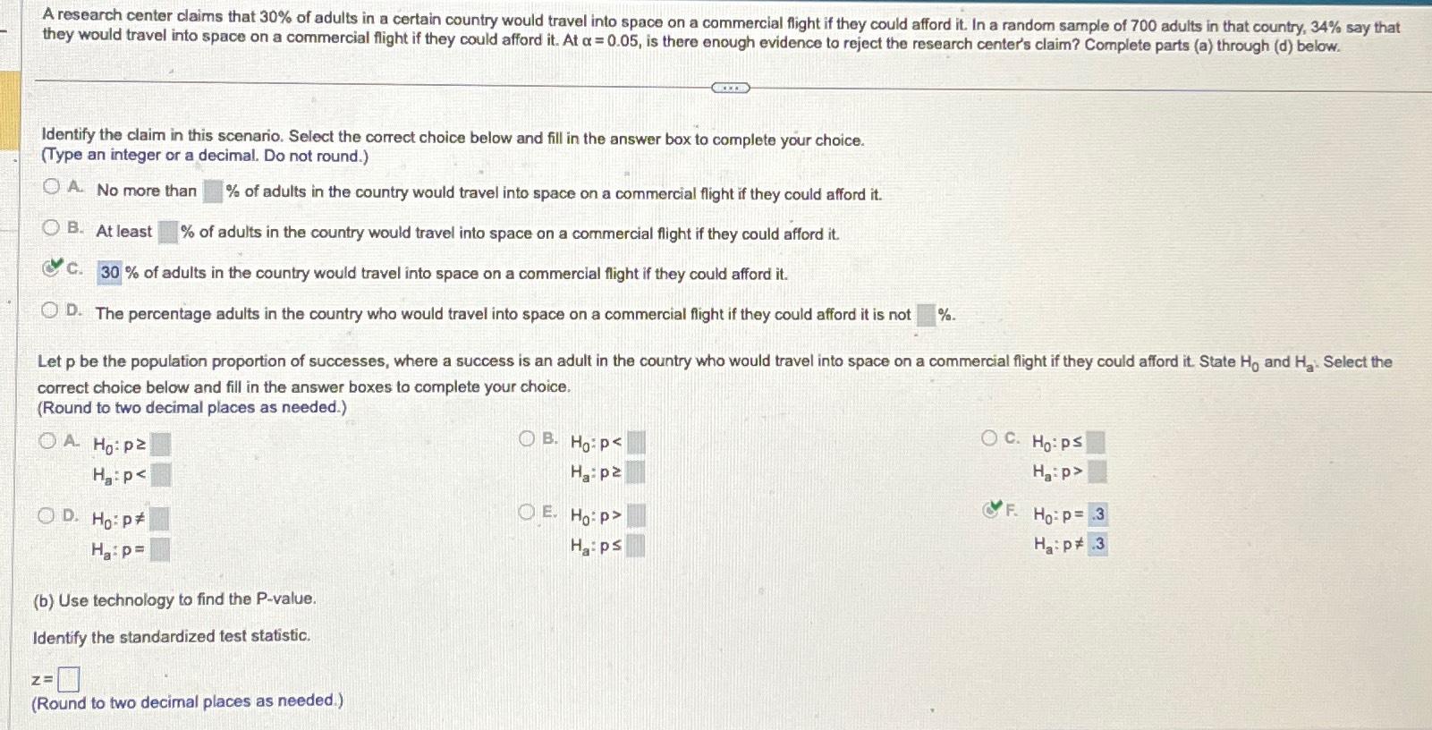 Solved Identify the claim in this scenario. Select the | Chegg.com