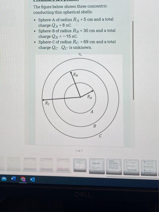 Solved The figure below shows three concentric conducting | Chegg.com