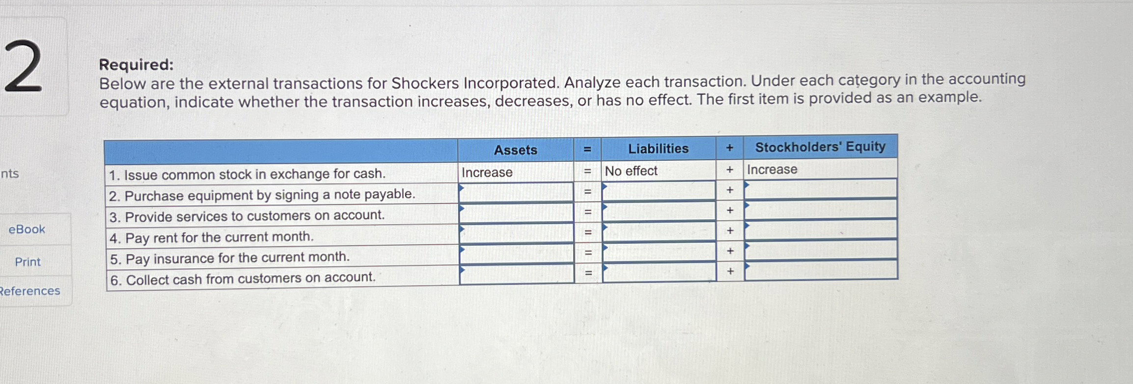 Solved Required:Below are the external transactions for | Chegg.com