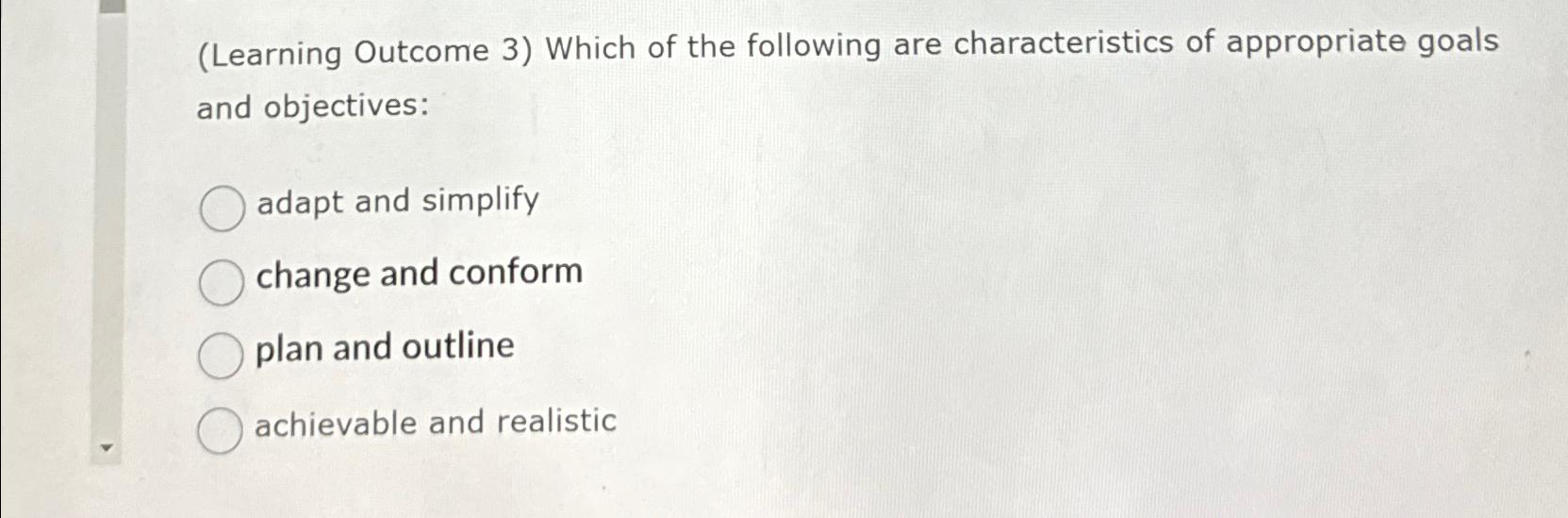 Solved (Learning Outcome 3) ﻿Which of the following are | Chegg.com