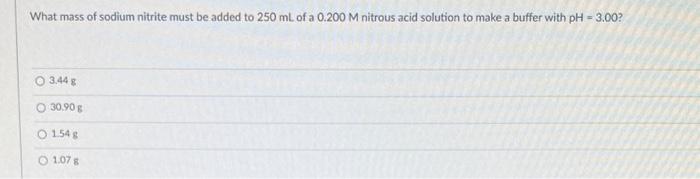 Solved How many mL of 4.50M sodium hydroxide must be added | Chegg.com