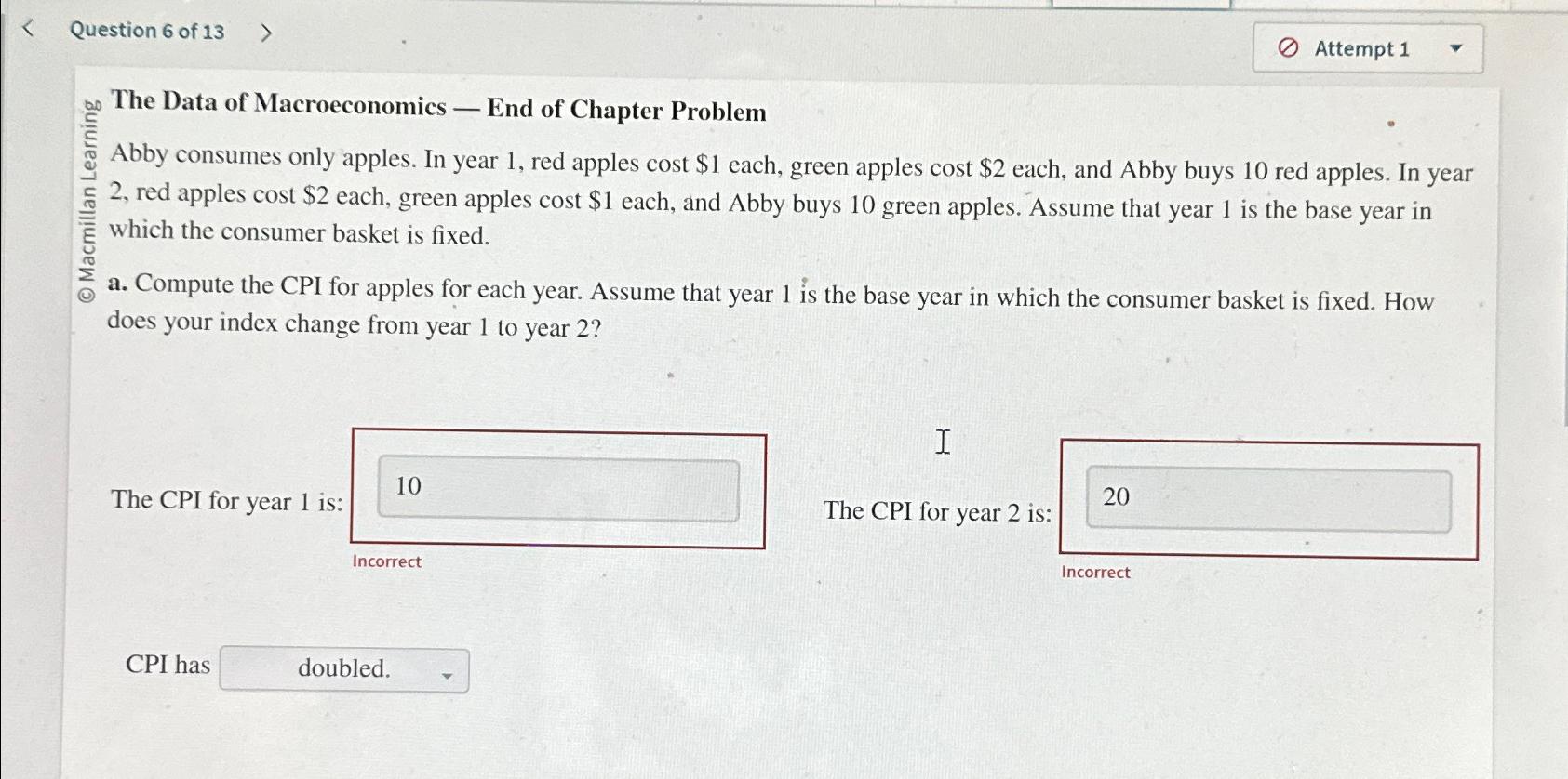 Solved Question 6 of 13The Data of Macroeconomics - End of | Chegg.com Solved Question 6 of 13The Data of Macroeconomics - End of | Chegg.com
