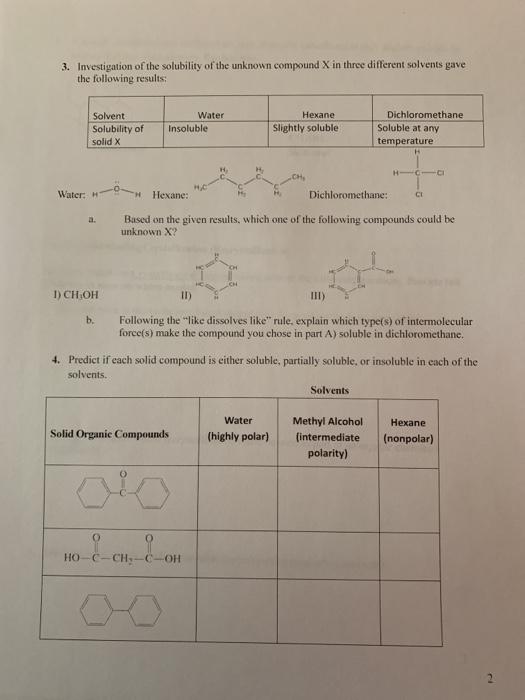 Solved Laboratory Assignment: Solubility, Recrystallization | Chegg.com