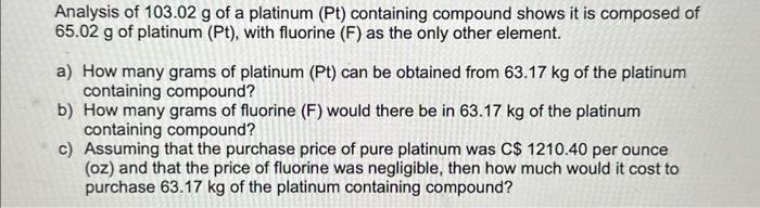 Solved Fill in all the missing information (name, formula, | Chegg.com