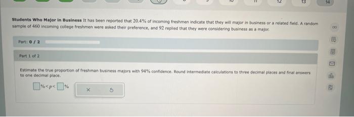 Solved Students Who Major in Business it has been reported | Chegg.com