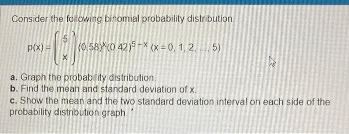 Solved Consider the following binomial probability | Chegg.com