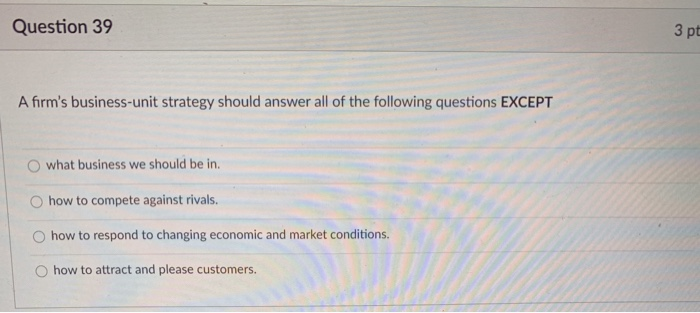 Solved Question 5 3 pts Copycat strategies are effective, | Chegg.com