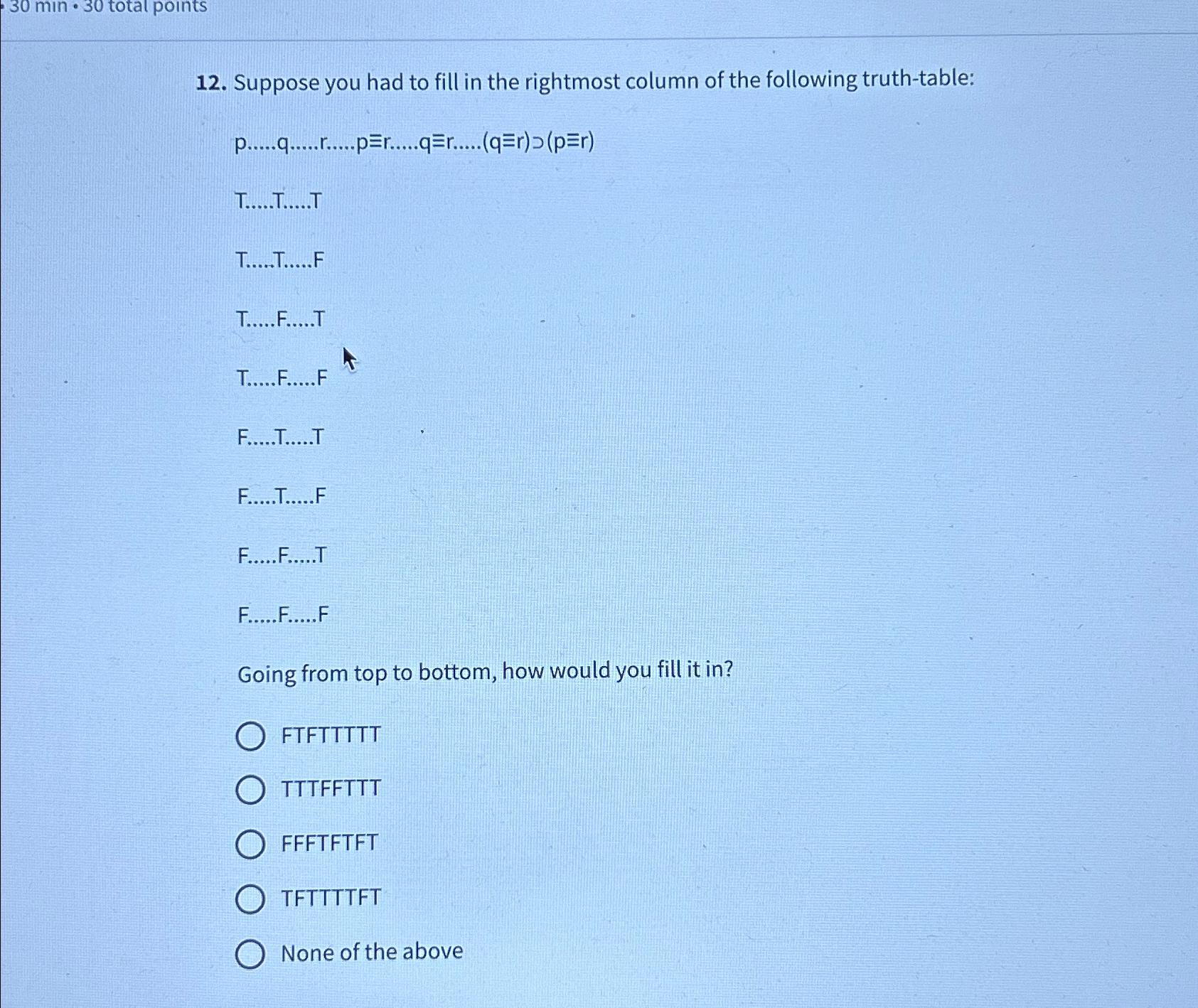 Solved Suppose you had to fill in the rightmost column of | Chegg.com