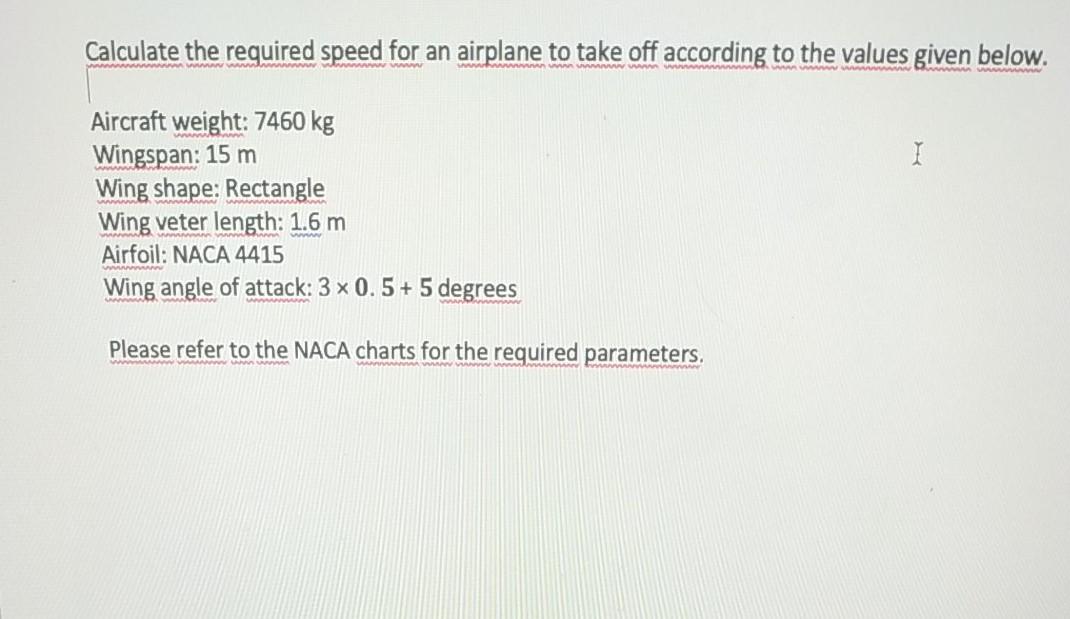 Solved Calculate the required speed for an airplane to take | Chegg.com