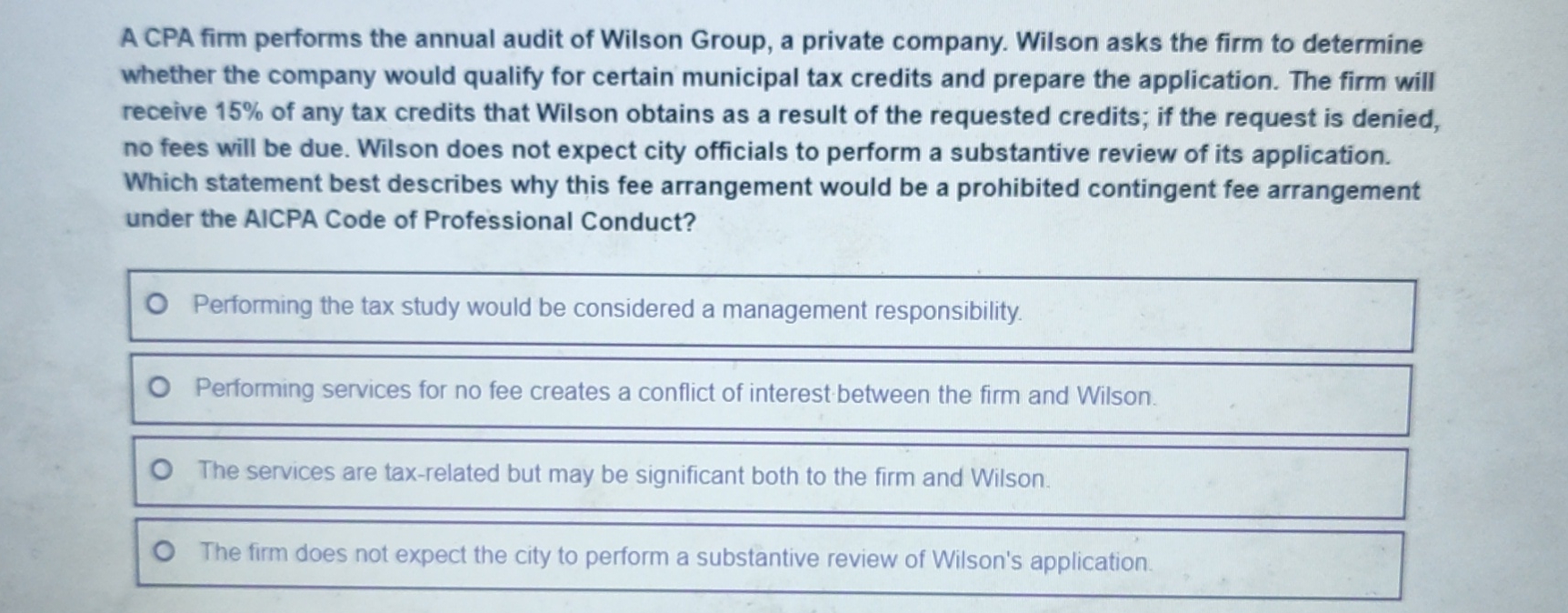 Solved A CPA firm performs the annual audit of Wilson Group, | Chegg.com