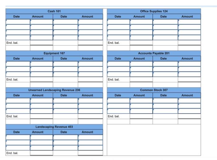 Solved For each of the above transaction, record the | Chegg.com