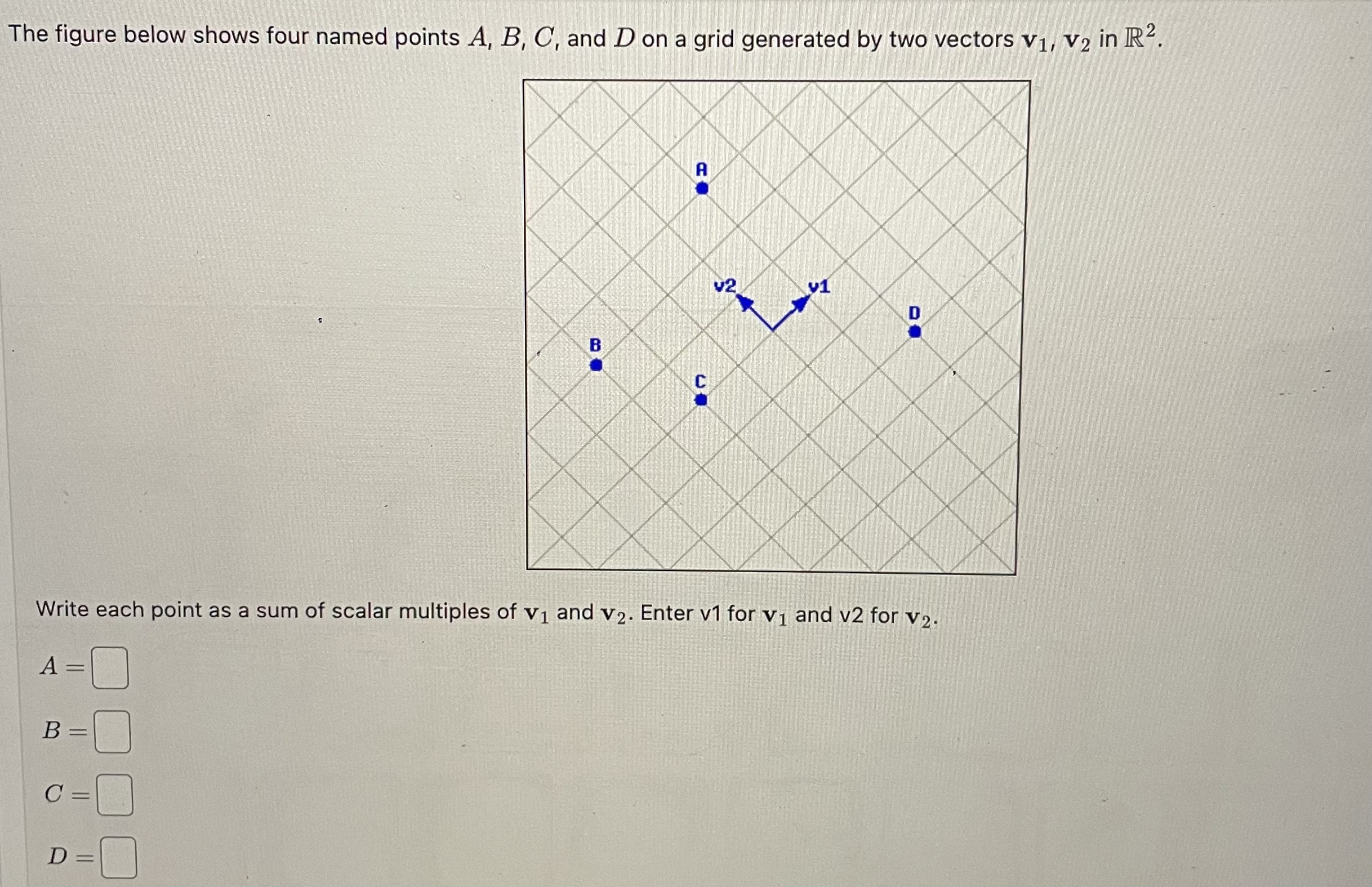 Solved The figure below shows four named points A,B,C, ﻿and | Chegg.com