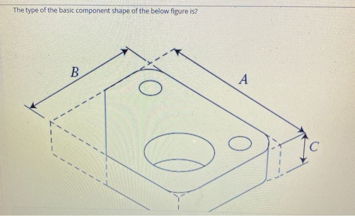 Solved The type of the basic component shape of the below | Chegg.com