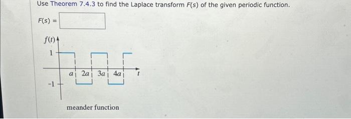 Solved meander function | Chegg.com
