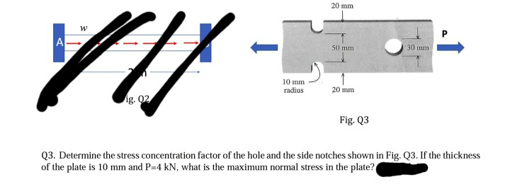 Solved 20 mm P A А 50 mm 30 mm V 10 mm radius 20 mm ig. 02 | Chegg.com
