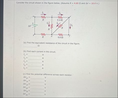 Solved Consider the circuit shown in the figure below. | Chegg.com