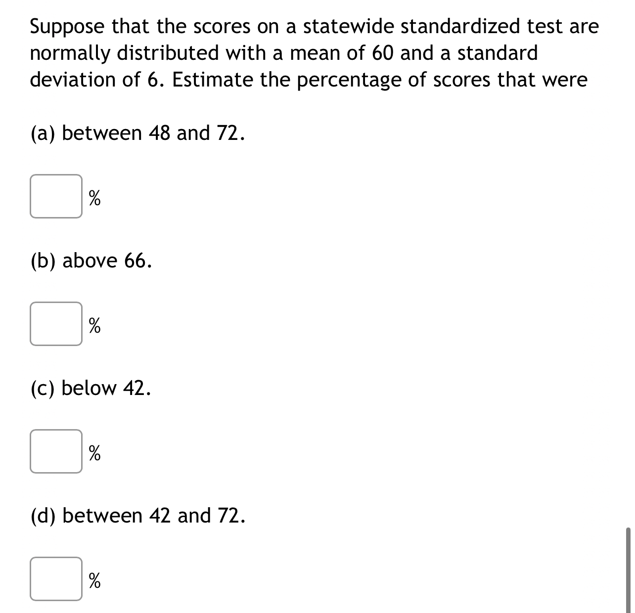 Solved Suppose that the scores on a statewide standardized | Chegg.com