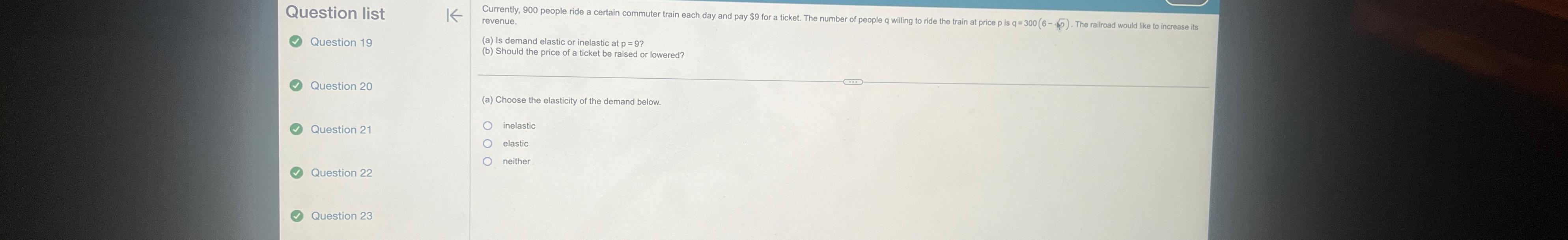 Solved Question listQuestion 19Question 20Question | Chegg.com Solved Question listQuestion 19Question 20Question | Chegg.com