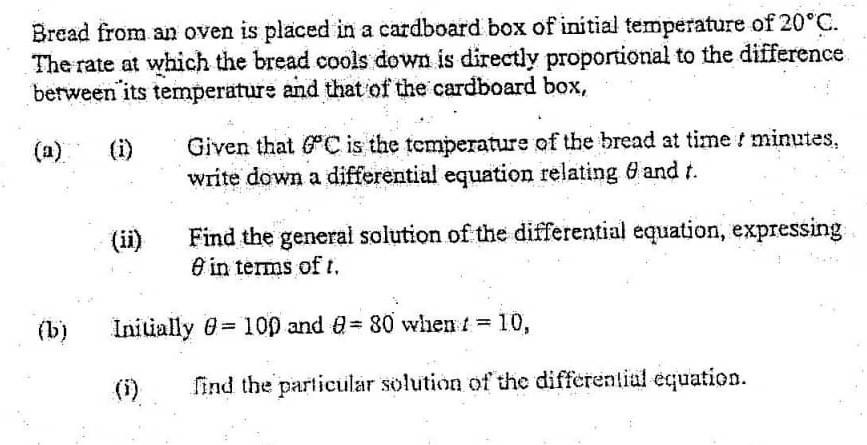 Solved Bread from an oven is placed in a cardboard box of | Chegg.com