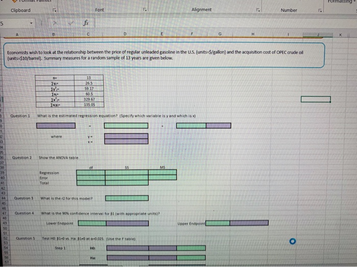 Solved Formatting Clipboard Font Alignment Number Economists | Chegg.com