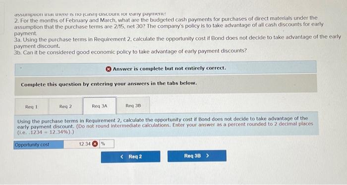 Solved Bond Company budgets the following purchases of | Chegg.com
