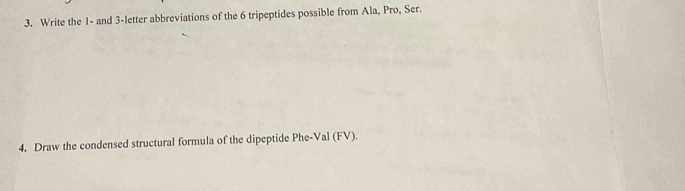 Solved by an EXPERT Write the 1 - ﻿and 3-letter abbreviations of the 6 | Chegg.com